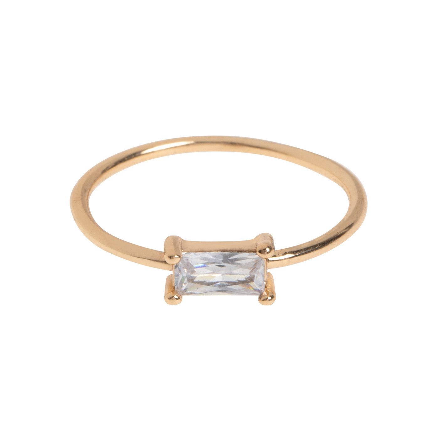 Clear Crystal Rectangular Ring – Timi of Sweden PH
