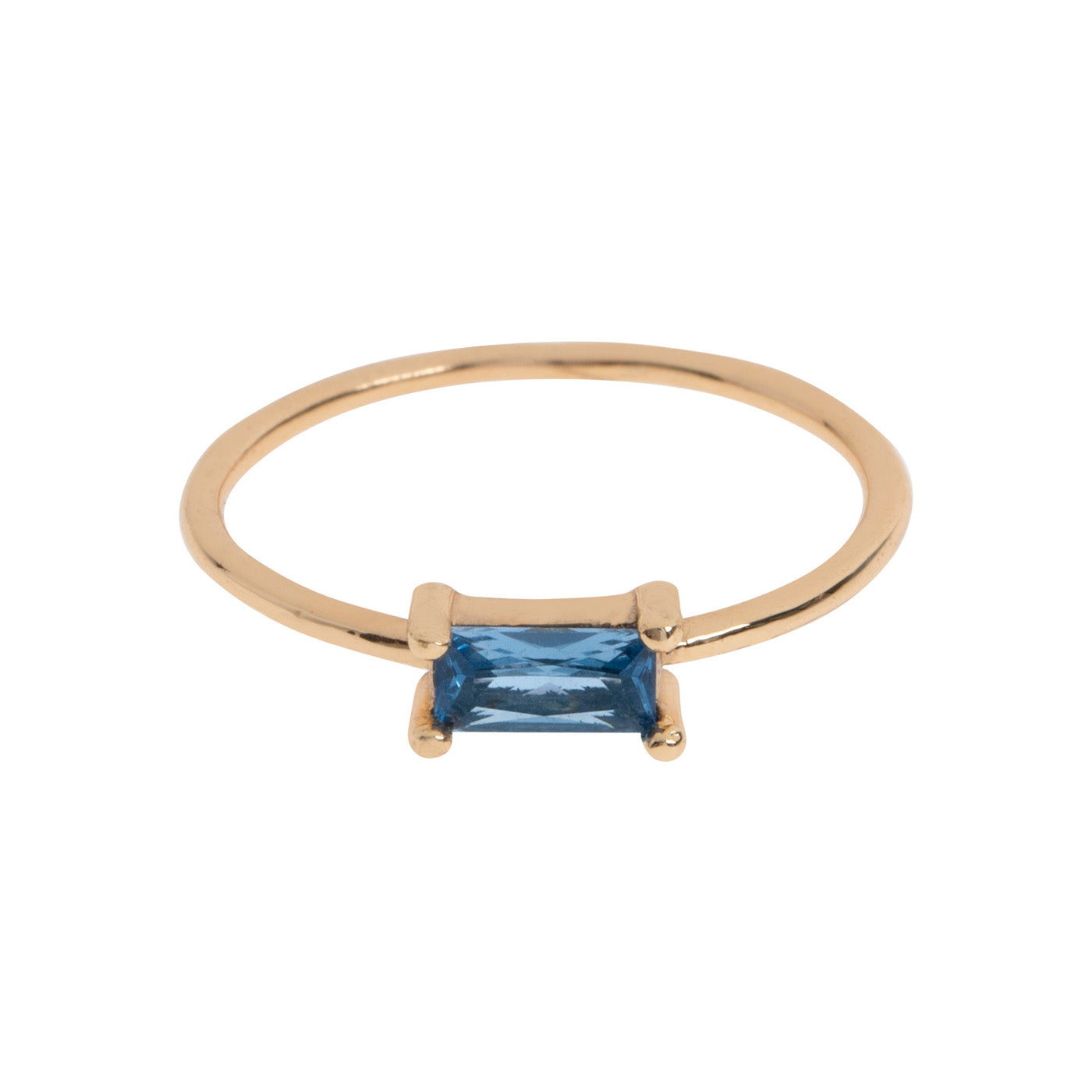 Blue Crystal Rectangular Ring – Timi of Sweden PH