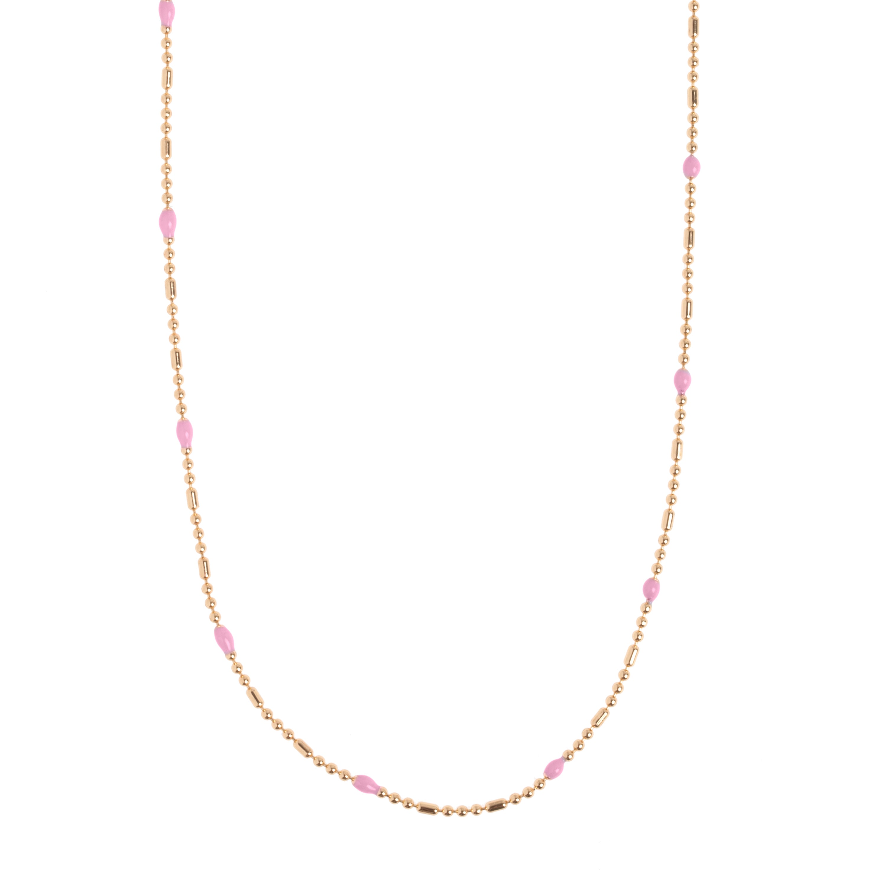 ALICE - MINIMALISTIC PINK chain necklace – Timi of Sweden PH