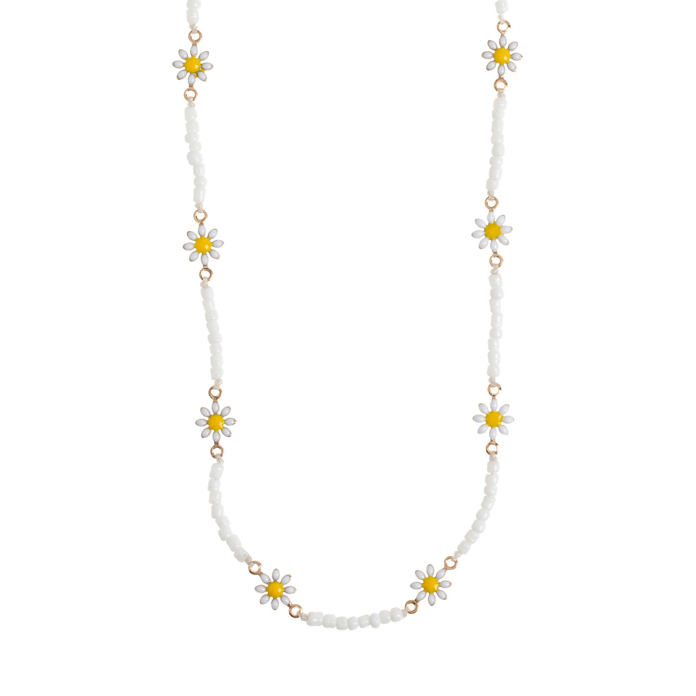 ASTRID - FLOWER DAISY ENAMEL NECKALCE – Timi of Sweden PH